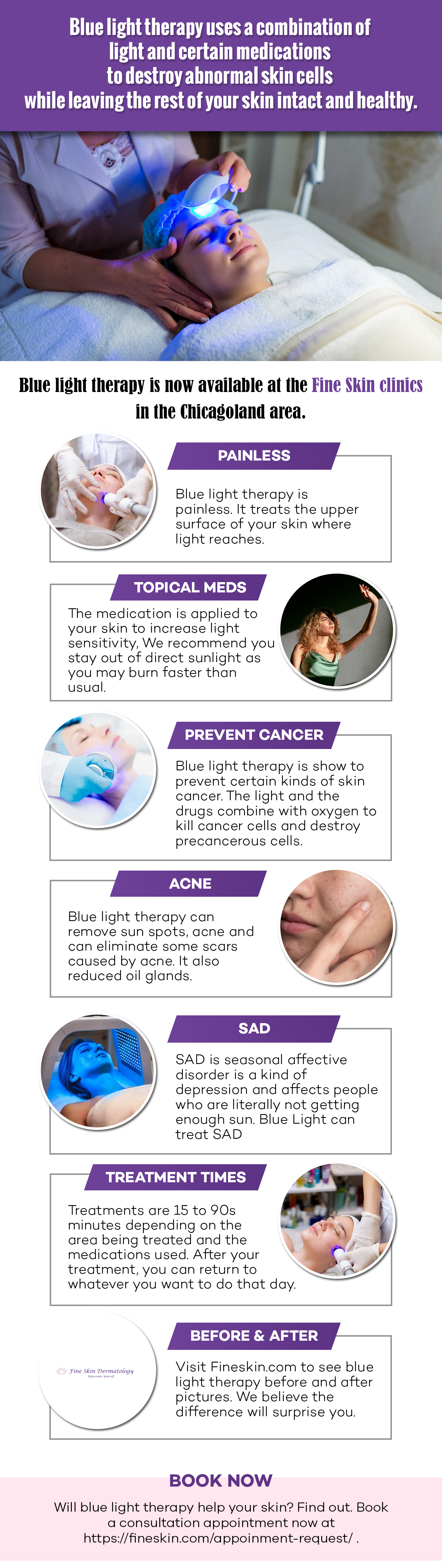 Blue Light Therapy for Skincare: Health Benefits | Fine Skin